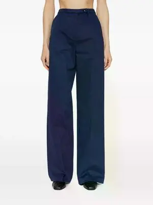 Emporio Armani Navy Wide-leg Trousers