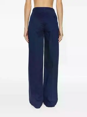 Emporio Armani Navy Wide-leg Trousers