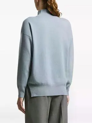 Peserico Ribbed Knit High Neck Jumper
