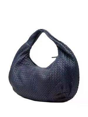 Bottega Veneta Large Nappa Intrecciato Belly Hobo Bag - Blue