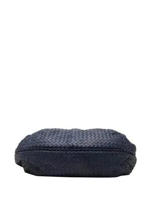 Bottega Veneta Large Nappa Intrecciato Belly Hobo Bag - Blue