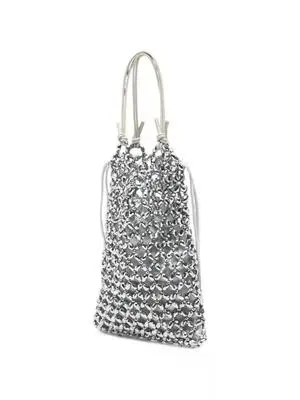 Staud Karla Beaded-mesh Drawstring Tote Bag