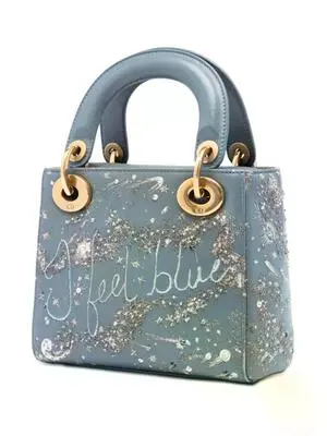 Dior Beaded Lambskin Leather Satchel
