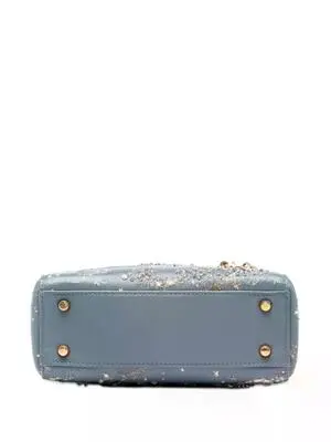 Dior Beaded Lambskin Leather Satchel