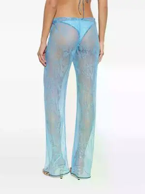 Oseree Lace-patterned Drawstring Trousers