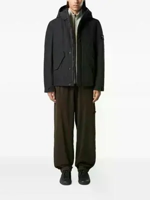 Stone Island Micro Reps Hooded Jacket - Black