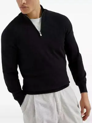 Brunello Cucinelli Cashmere Half-zip Sweater