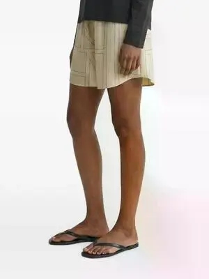 TOTEME Geometric Print Silk Shorts