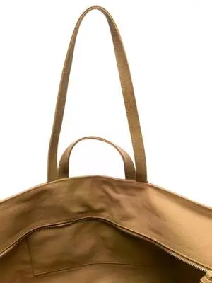 A.p.c. Logo Print Canvas Tote Bag - Neutrals