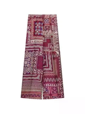 Momoni Cocos Bis Wide-leg Trousers - Red