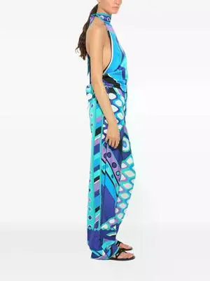 Emilio Pucci Vivara-print Silk Twill Pants