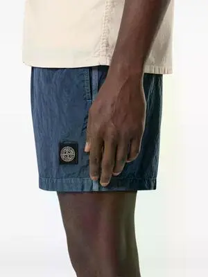 Stone Island Compass Logo Swim Shorts - Blue