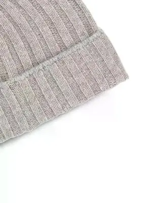 Brunello Cucinelli Ribbed-knit Cashmere Beanie Hat
