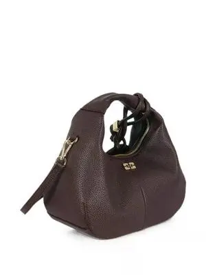 GANNI Mini Grained-texture Tote Bag