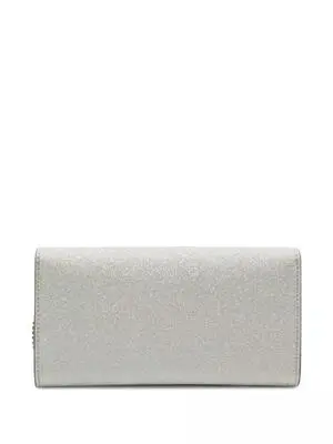 JIMMY CHOO Emmie Glitter Finish Clutch Bag - Silver