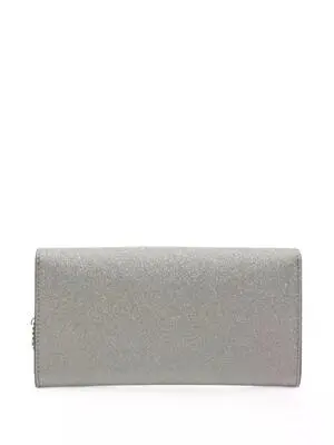 JIMMY CHOO Emmie Glitter Finish Clutch Bag - Silver