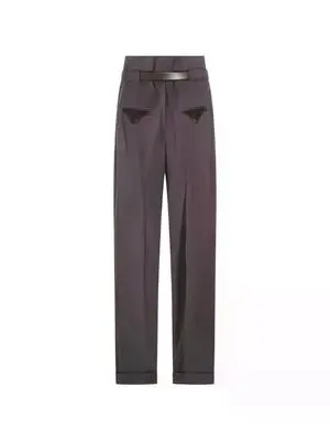 Attico Belted Pleated Trousers