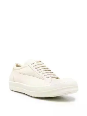 Rick Owens Leather Lace-up Sneakers - Neutrals