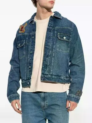 ALLSAINTS Exile Slim-fit Patch-embellished Denim Jacket