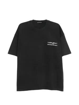 COLE BUXTON Logo-print Short-sleeve T-shirt - Black
