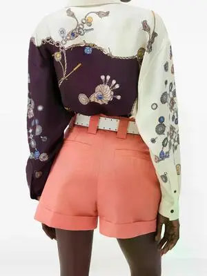 Versace Printed Silk Twill Shirt