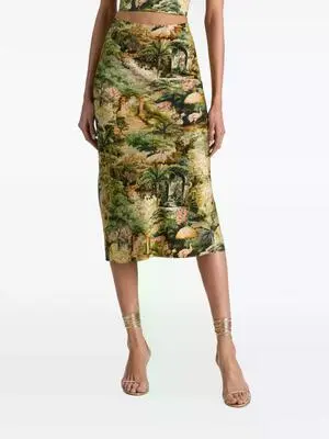 Alice + Olivia Maeve Midi Skirt
