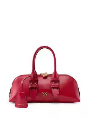 Pinko Buckle-detail Leather Tote Bag