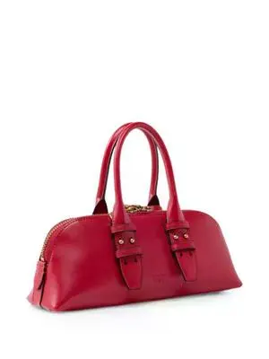 Pinko Buckle-detail Leather Tote Bag