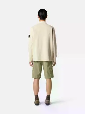 Stone Island Polo Collar Cotton Sweatshirt