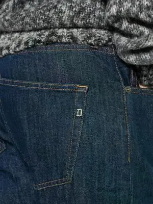 DONDUP Logo Plaque Straight-leg Jeans