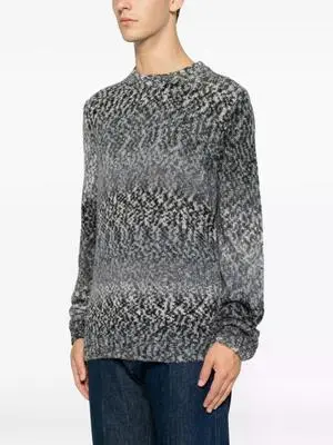 DONDUP Crew Neck Melange Effect Sweater