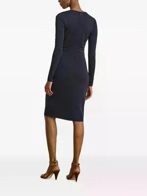 Ralph Lauren Jersey Boat-neck Midi Dress - Blue