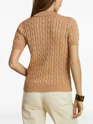 Ralph Lauren Cable-knit Short-sleeve Sweater