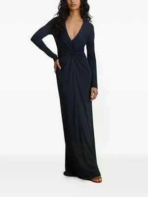 Ralph Lauren Twist-front V-neck Maxi Dress