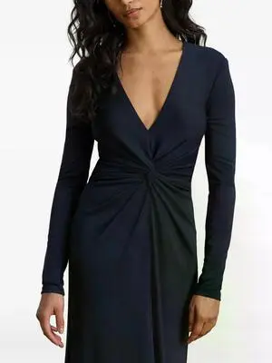 Ralph Lauren Twist-front V-neck Maxi Dress