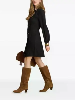 Ralph Lauren Double-breasted Georgette Mini Dress