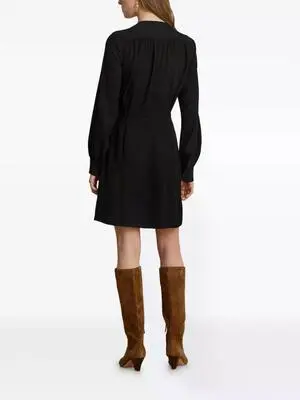 Ralph Lauren Double-breasted Georgette Mini Dress