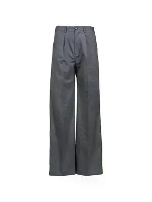 AWGE Pleated Wide-leg Trousers - Grey