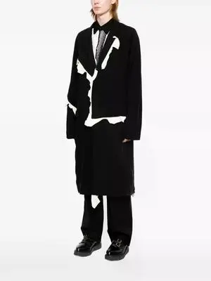 Yohji Yamamoto Ruffled Lapel Coat