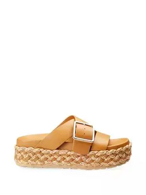PALOMA BARCELO Vienna Calidis Buckle-detail Sandals - Neutrals