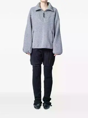MULLER OF YOSHIOKUBO Fleece-texture Half-zip Sweatshirt