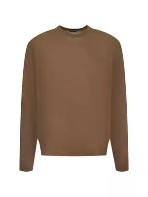 TOM FORD Crew-neck Long-sleeve Sweater - Brown
