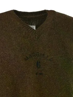 MAISON MARGIELA Distressed V-neck Sweater