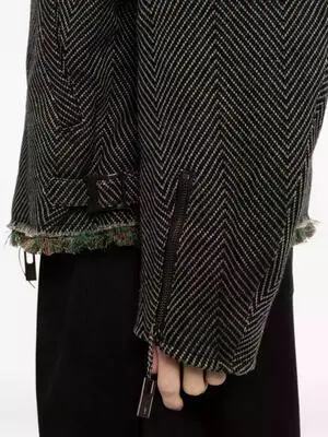 Yohji Yamamoto Hem-fringe Jacket