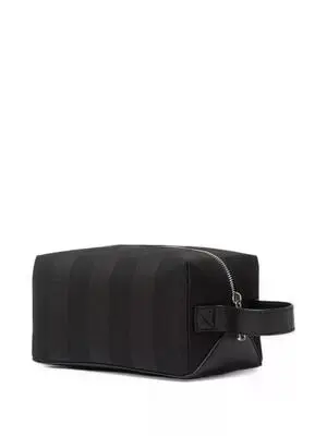 Fendi Logo Plaque Wash Bag - Black