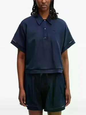 Lacoste Logo-patch Open-work Polo Shirt