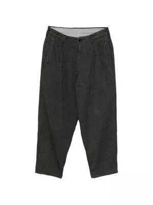 Yohji Yamamoto Tuck Twill Trousers - Grey