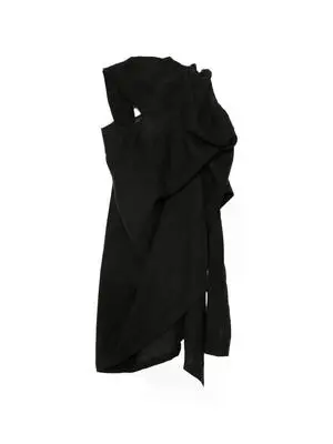 Yohji Yamamoto Asymmetric Draped Dress