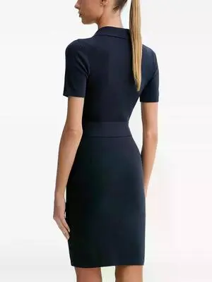 Guess Belted Zip-up Mini Dress