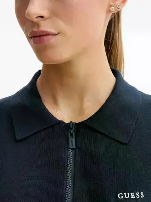 Guess Belted Zip-up Mini Dress
